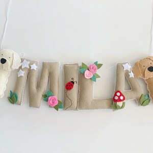 Felt Name Banner - Nursery Banner - Wall Banner - Wall Banner - Nursery ...