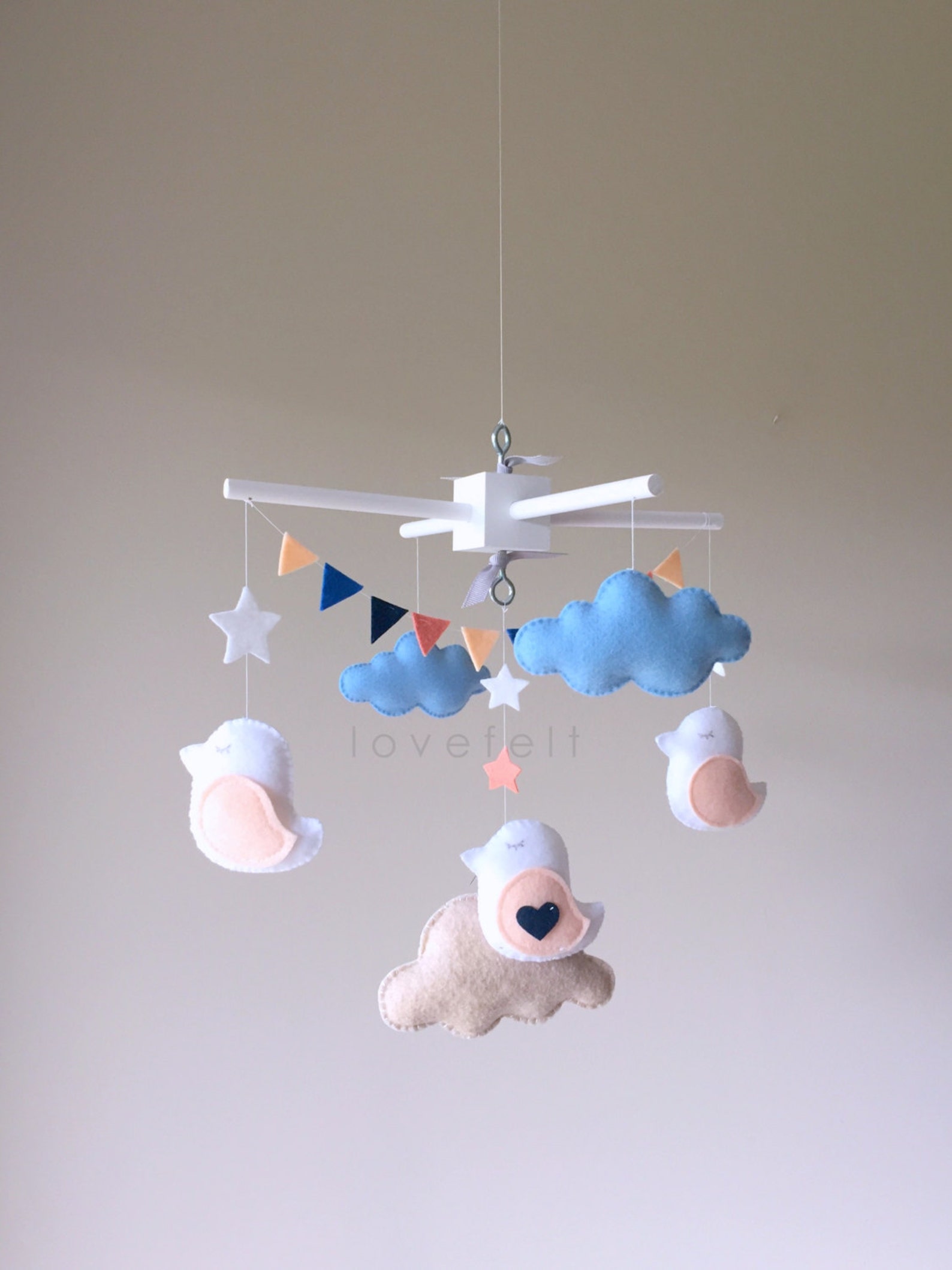 Baby Mobile Bird Mobile Baby Mobile Birds Cloud Mobile - Etsy