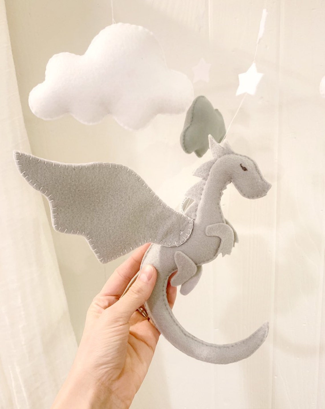Baby Mobile - Dragon Mobile - Hanging Mobile Dragon - Baby Mobile ...