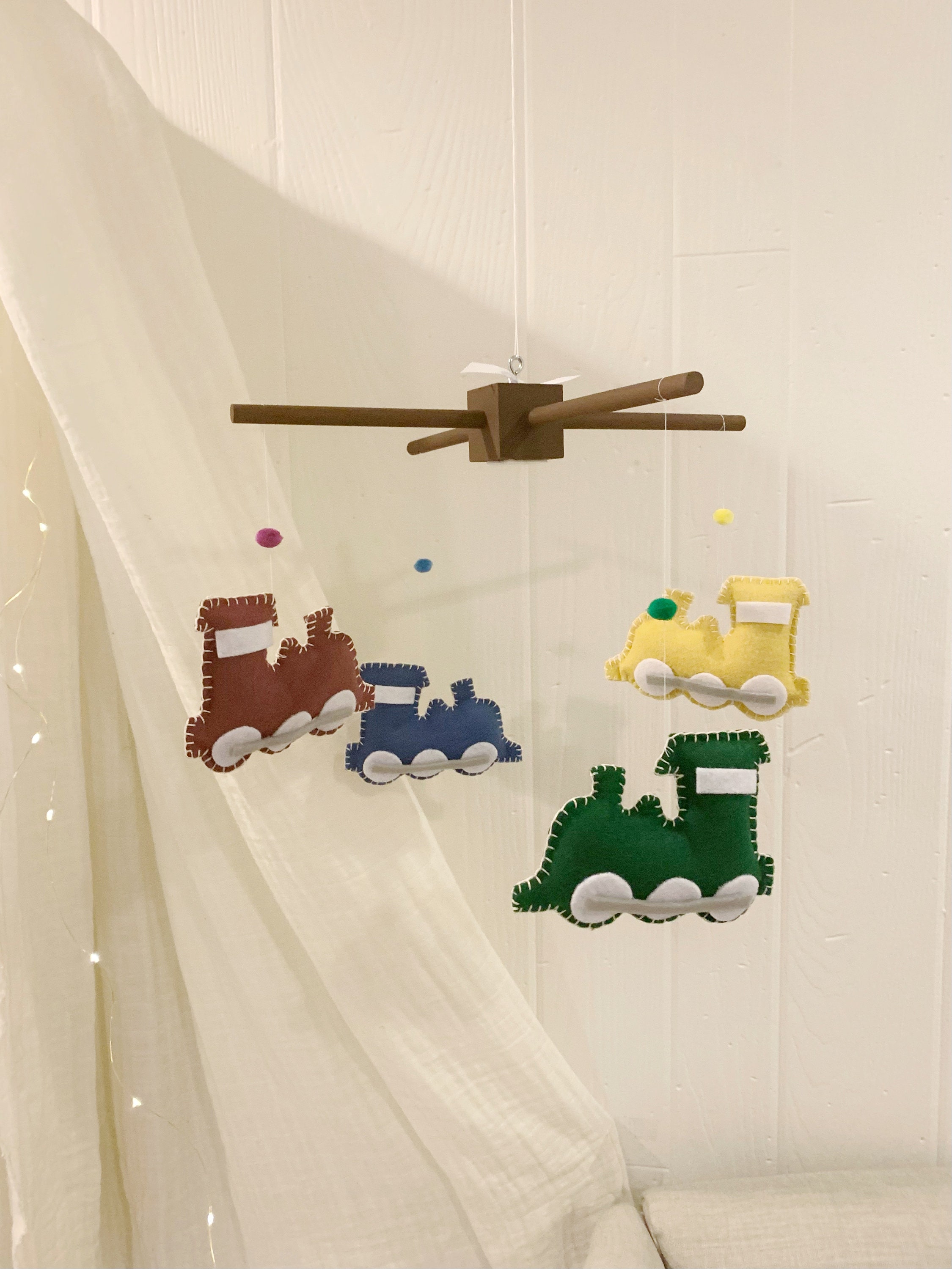 Baby Mobile Baby Crib Mobile train Mobile Neutral babY | Etsy