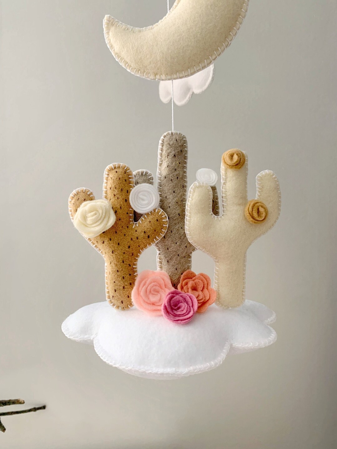 Baby Mobile Cactus Cactus Mobile Cacti Nursery Boho Nursery Neutral ...
