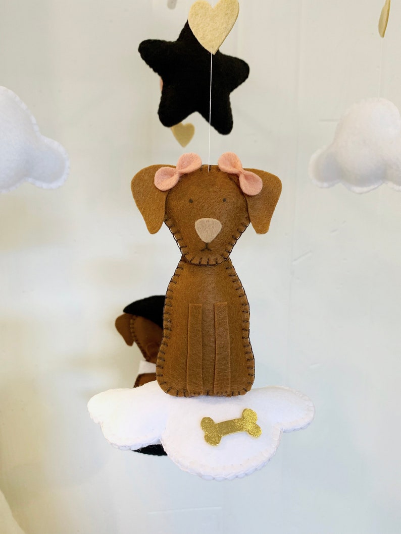 Baby crib mobile custom Baby mobile dog mobile baby | Etsy