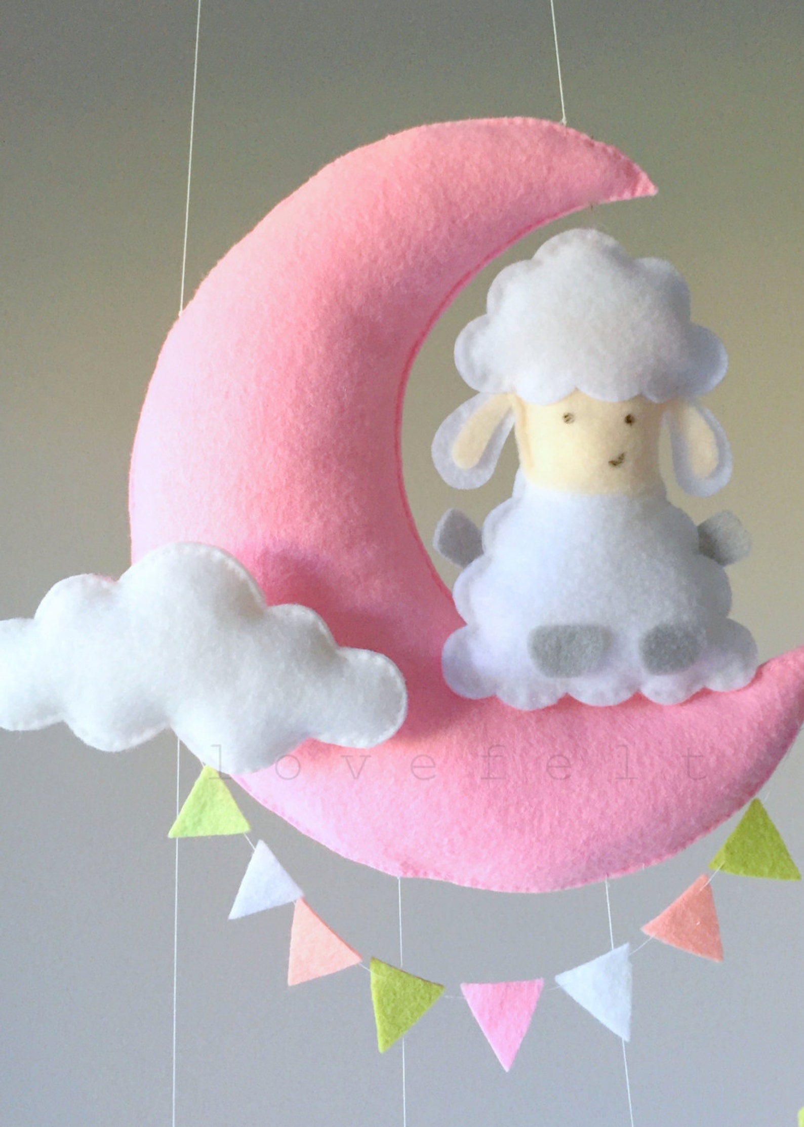 Baby Mobile - Moon Mobile - Crib Mobile Moon - Baby Mobile Sheep - Etsy