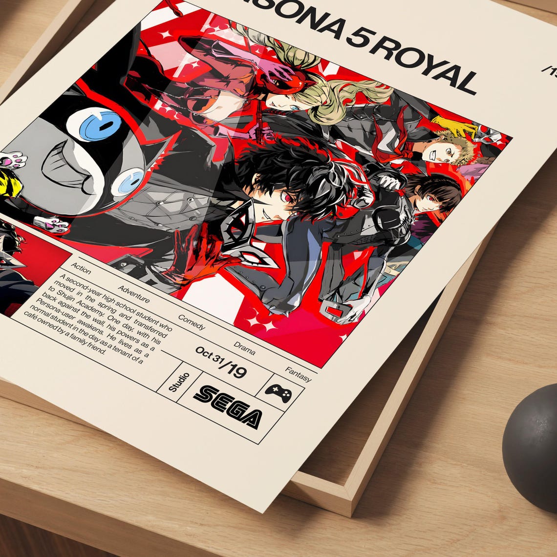 Persona 5 Royal Poster, Video Game Poster, Minimalist Game Print ...