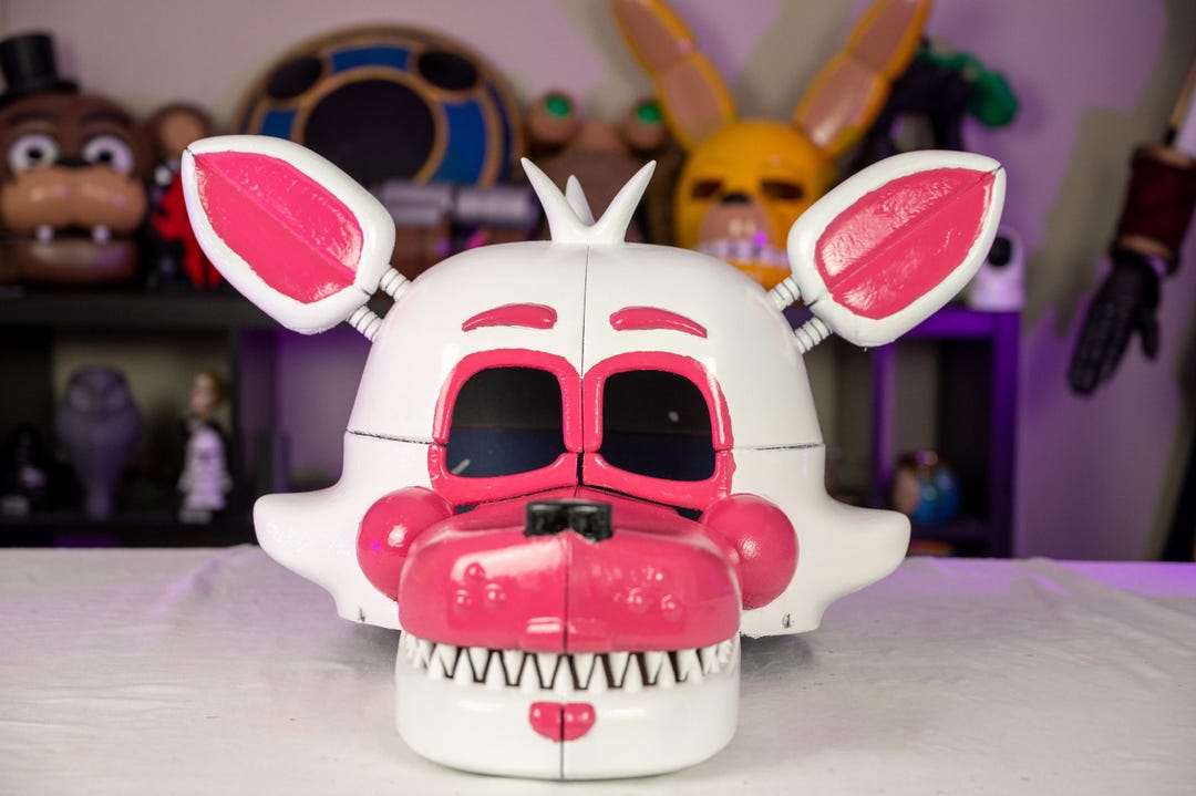 3D Printed Animatronic Fox Helmet Wearable Cosplay Mask Large Fan-ready ...