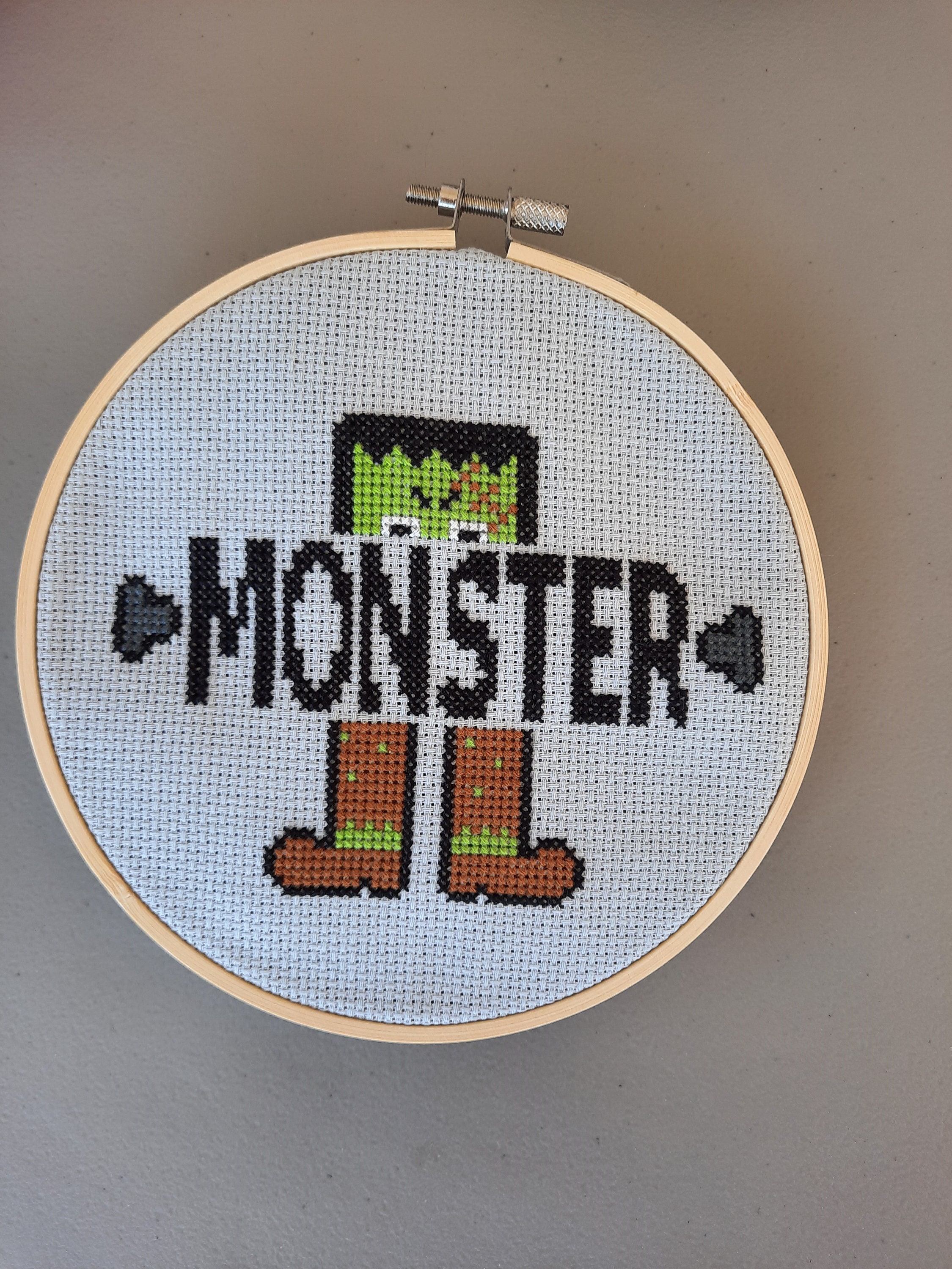 Monster Halloween Cross Stitch Digital PDF Pattern - Etsy