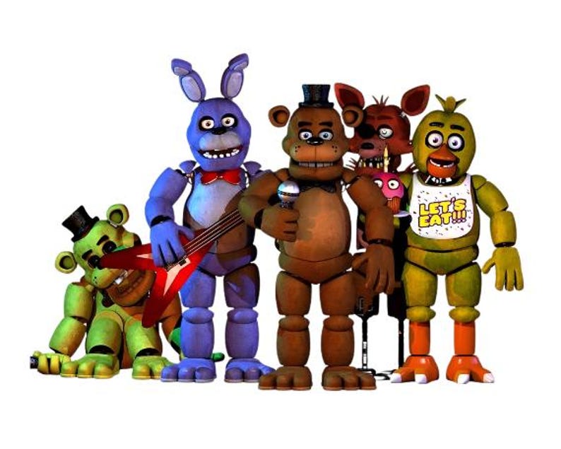 Five Nights at Freddys PNG, Five Nights at Freddys Cake Topper, Fnaf ...