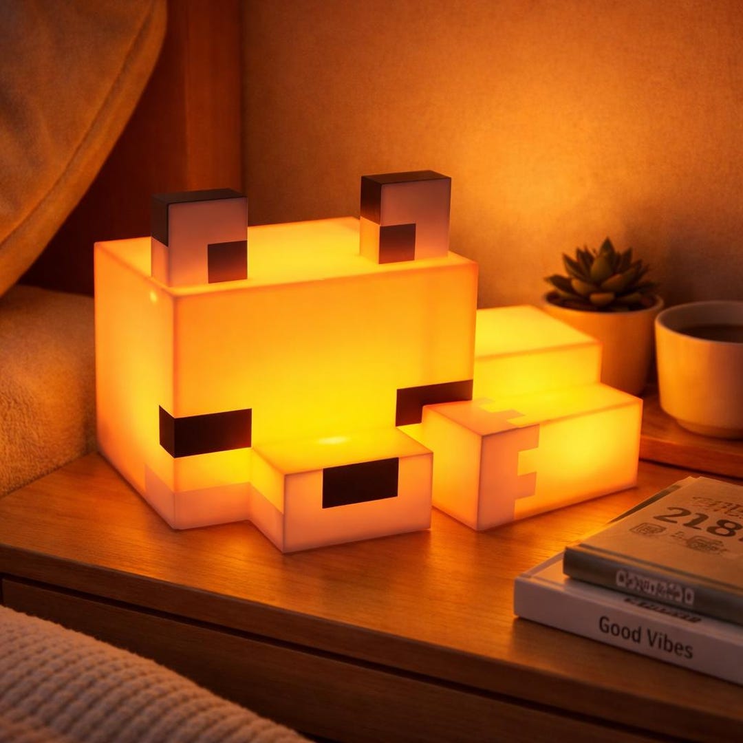 Cozy Pixel Fox Light, Minecraft - Etsy