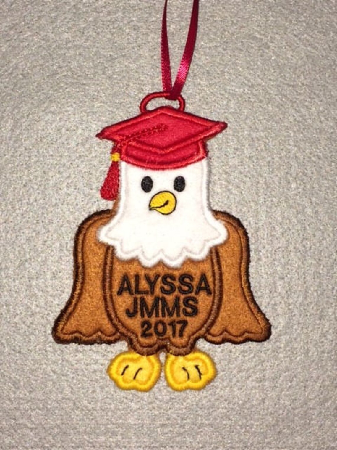 Personalized Eagle Graduation Ornament School Mascot - Etsy