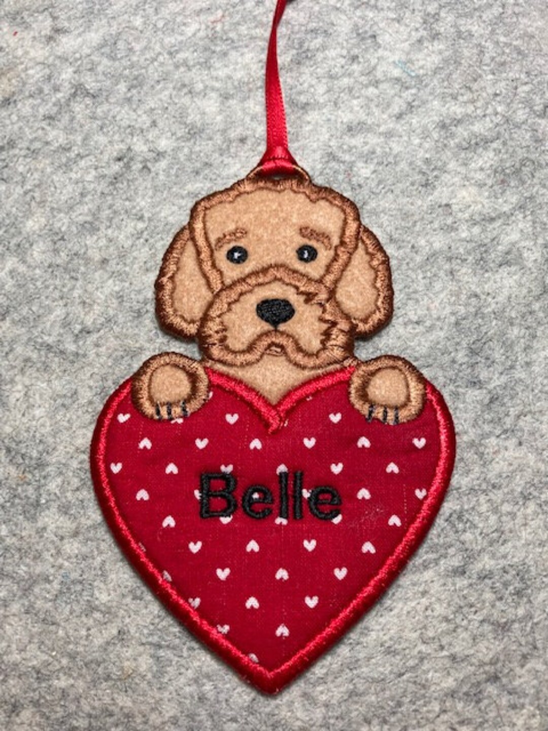 Personalized Labradoodle Ornament, Gift Tag, Wreath Decoration ...