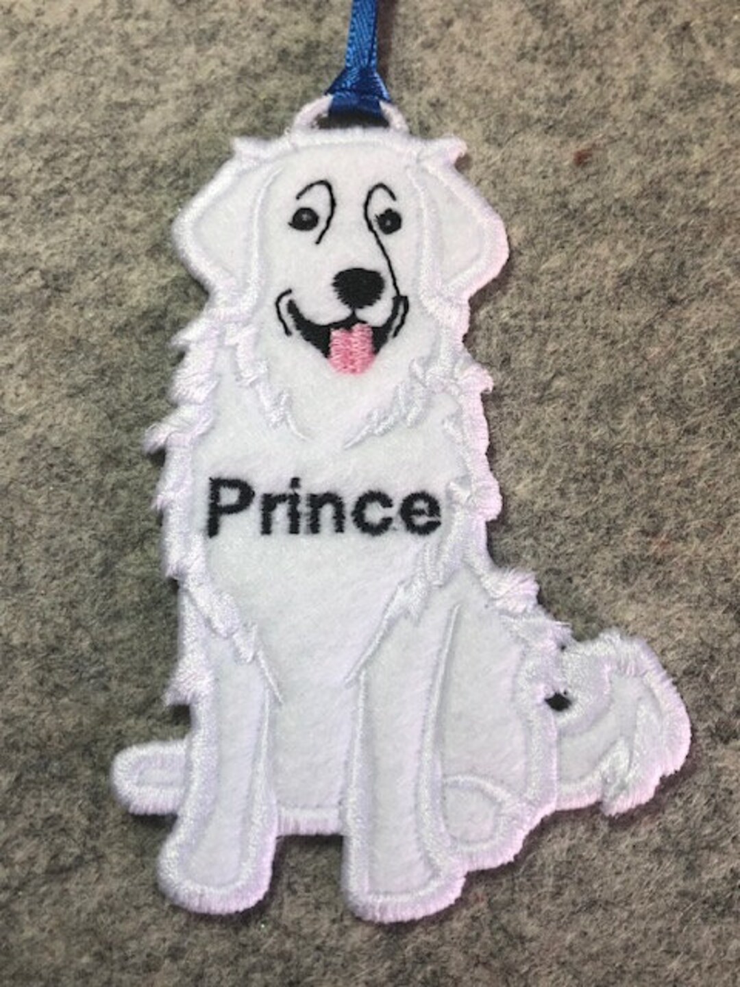 Personalized Great Pyrenees Ornament, Gift Tag, Wreath Decoration ...