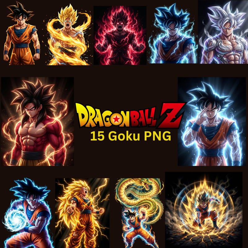 Goku Anime Art - Etsy