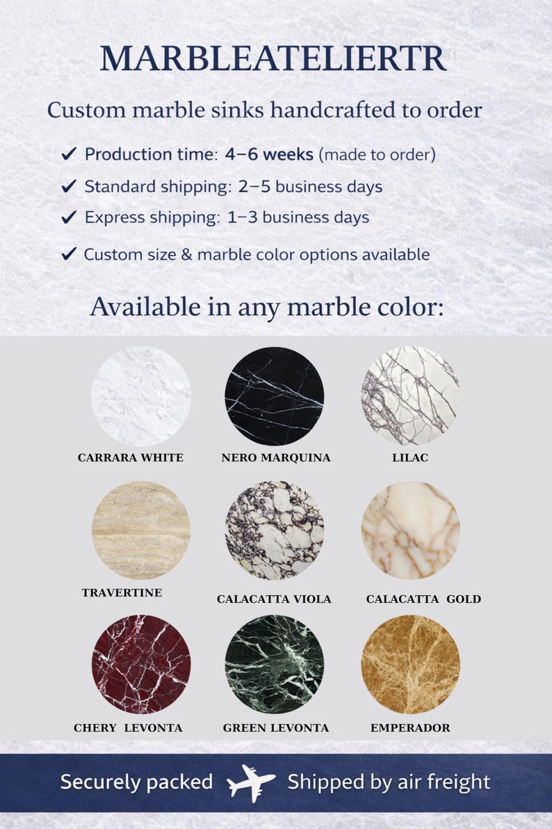 Hand Carved Calacatta Marble Sink – Integrated Backsplash Vanity Basin ...