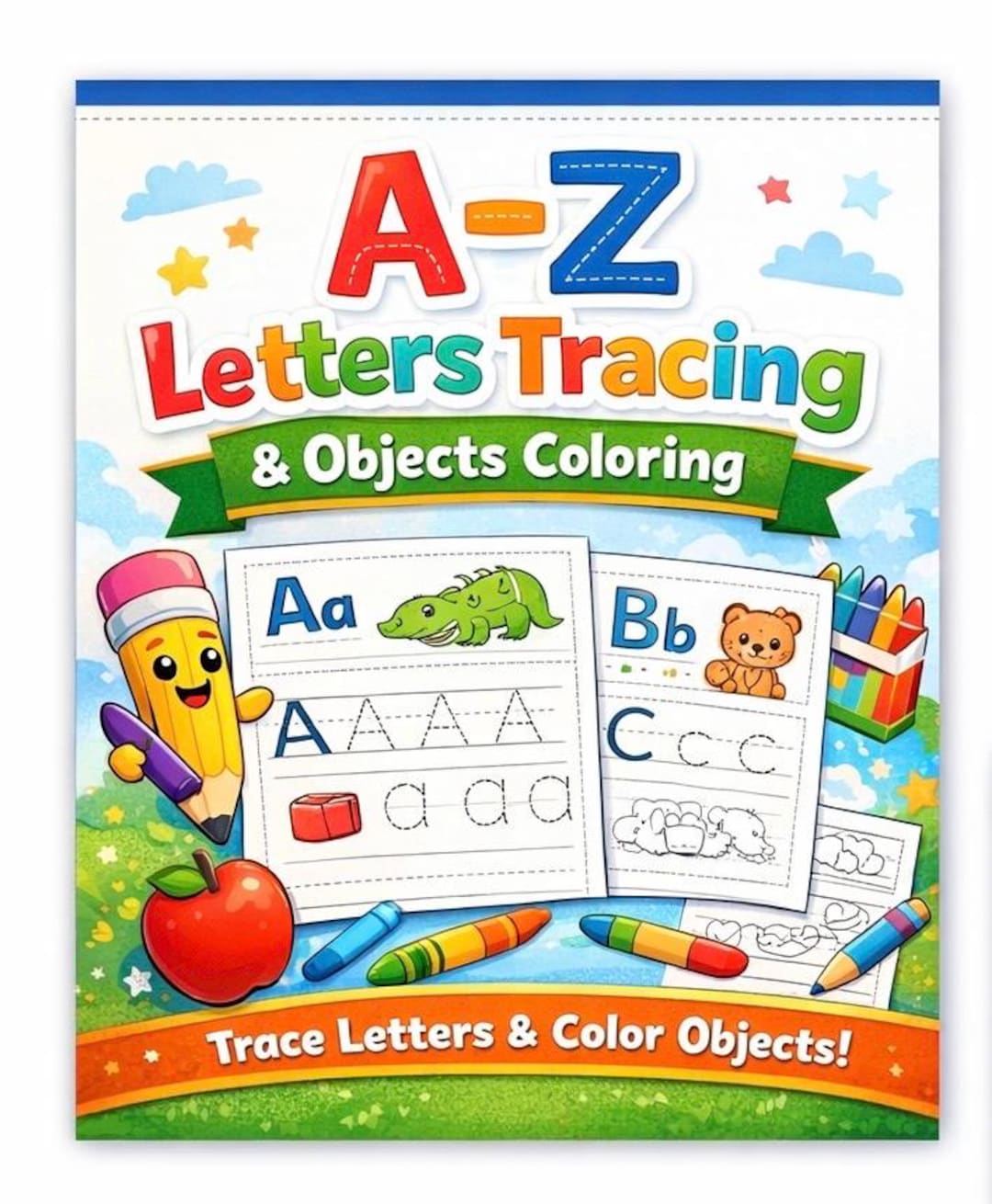 Alphabet Tracing Worksheets A–Z Printable for Kids |ABC Letter Practice ...