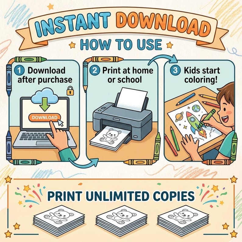 Dinosaur Coloring Pages for Kids Ages 3–6 – Fun Learning Activity ...