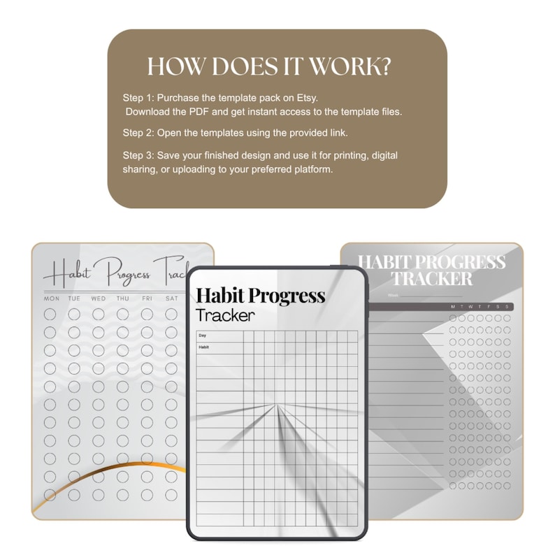 Self Care Habit Progress Tracker Printable, Daily Wellness Checklist ...