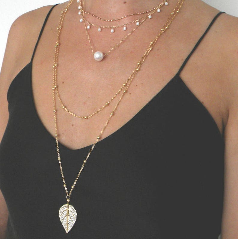 Freshwater Pearl Necklace Pearl Dangle Choker Xmas T Etsy
