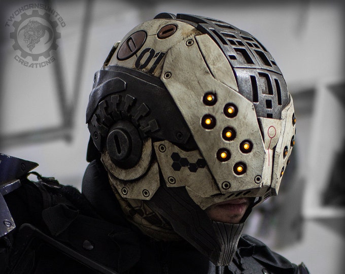 The Enforcer - Scifi Unique One of a Kind Light up Hero/villain Helmet ...