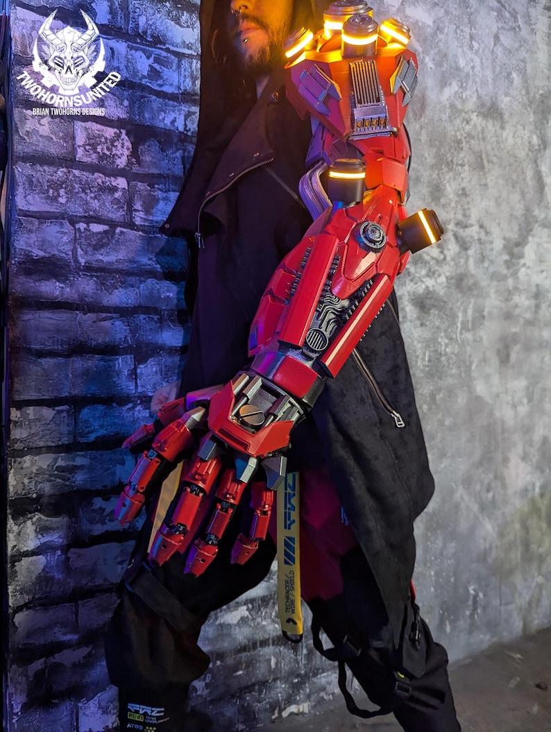 Progenitor FULL Arm Augmentation - Cyberpunk Light up LED Original ...