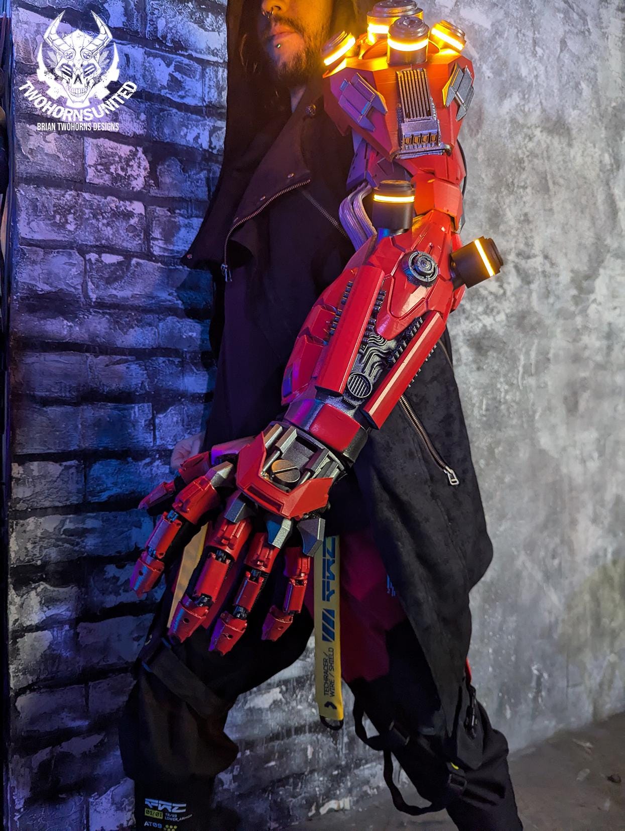 Progenitor FULL Arm Augmentation - Cyberpunk Light up LED Original ...