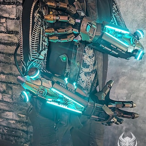 Progenitor V1 Arm Augmentation - Cyberpunk Steampunk Light up LED ...