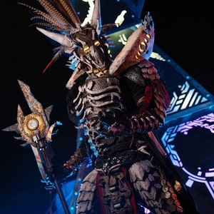 The Necro King - Original Design Helmet Wearable Art Bone Armor Lord ...