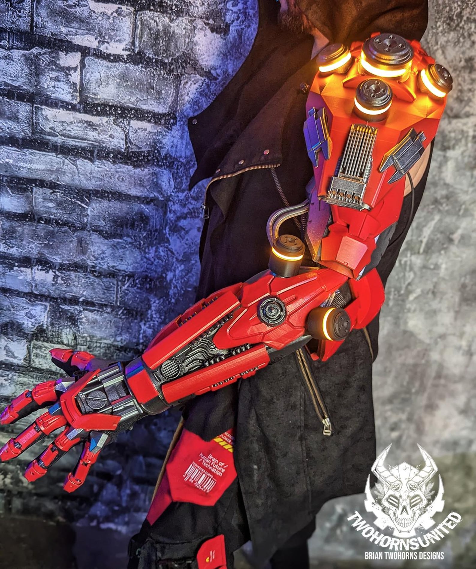 Progenitor FULL Arm Augmentation - Cyberpunk Light up LED Original ...
