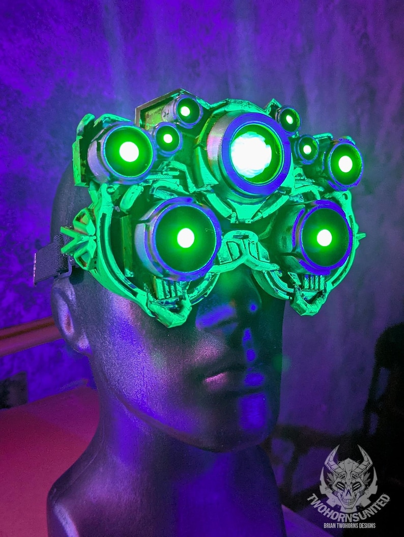 Hivem1nd 2.0 - Cyberpunk Multi-eye ULTRA BRIGHT LED Original Design ...