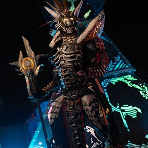 The Necro King - Original Design Helmet Wearable Art Bone Armor Lord ...