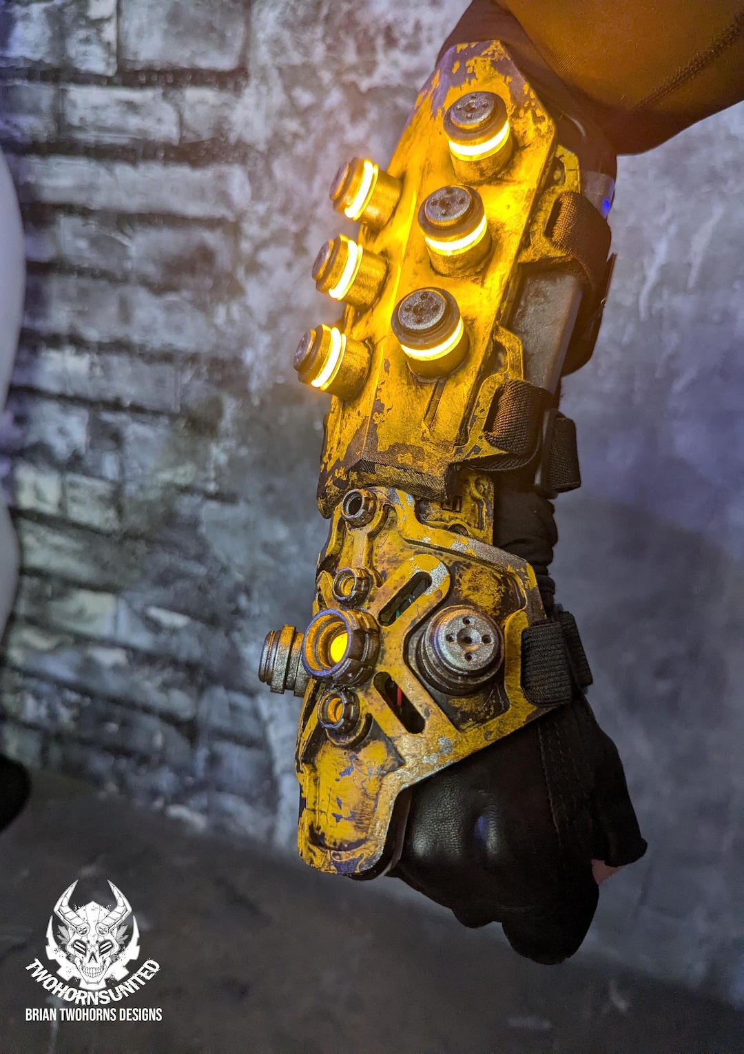 Power Node SINGLE Gauntlet - Cyberpunk Ultra Bright LED Original Design ...