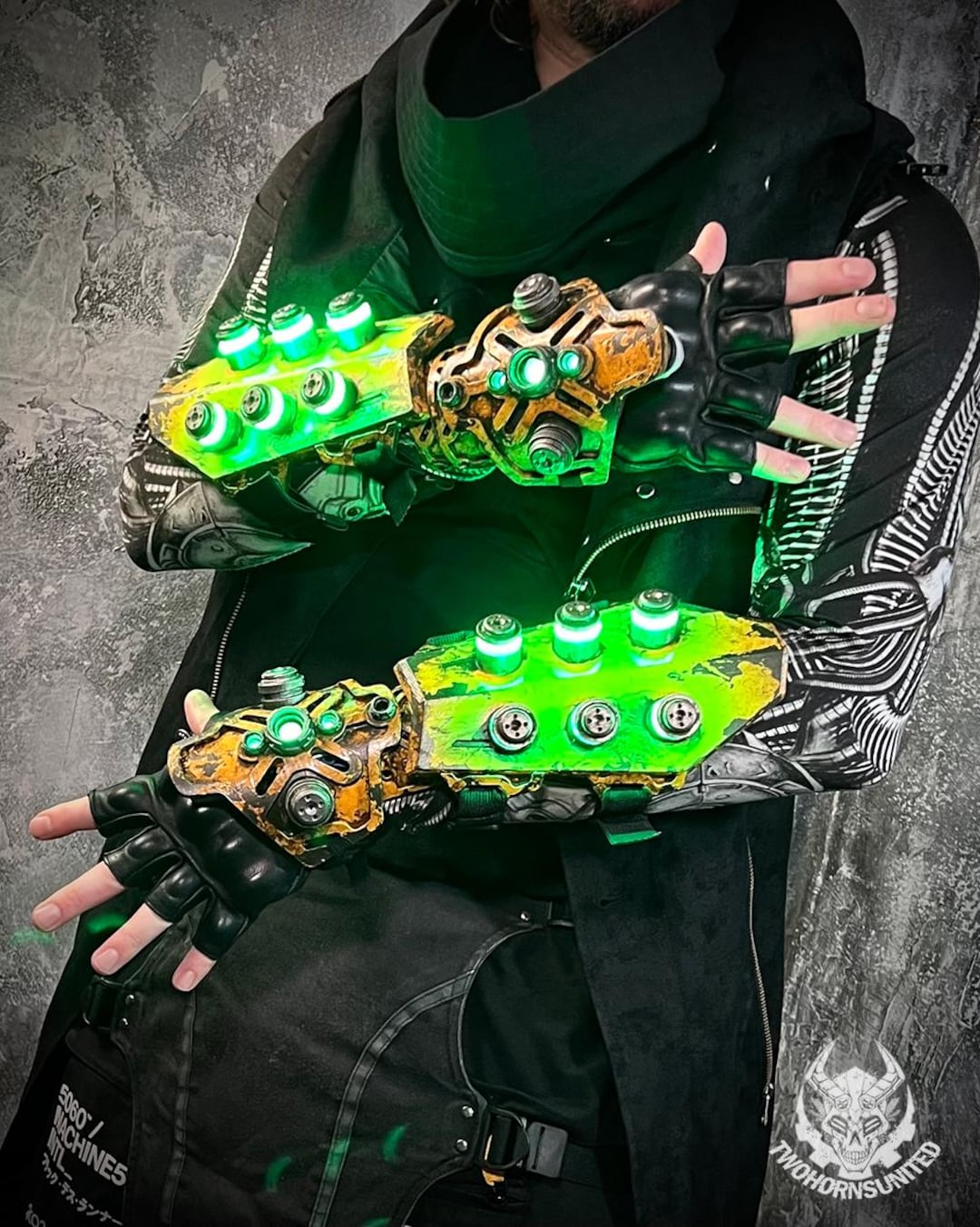 Power Node Gauntlets - Cyberpunk ULTRA BRIGHT LED Original Design ...