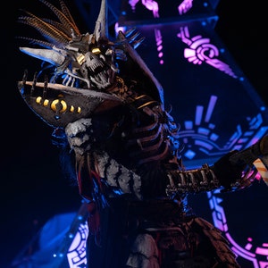 The Necro King - Original Design Helmet Wearable Art Bone Armor Lord ...