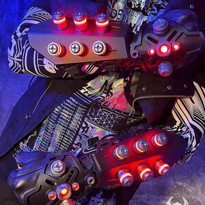 Power Node Gauntlets - Cyberpunk ULTRA BRIGHT LED Original Design ...