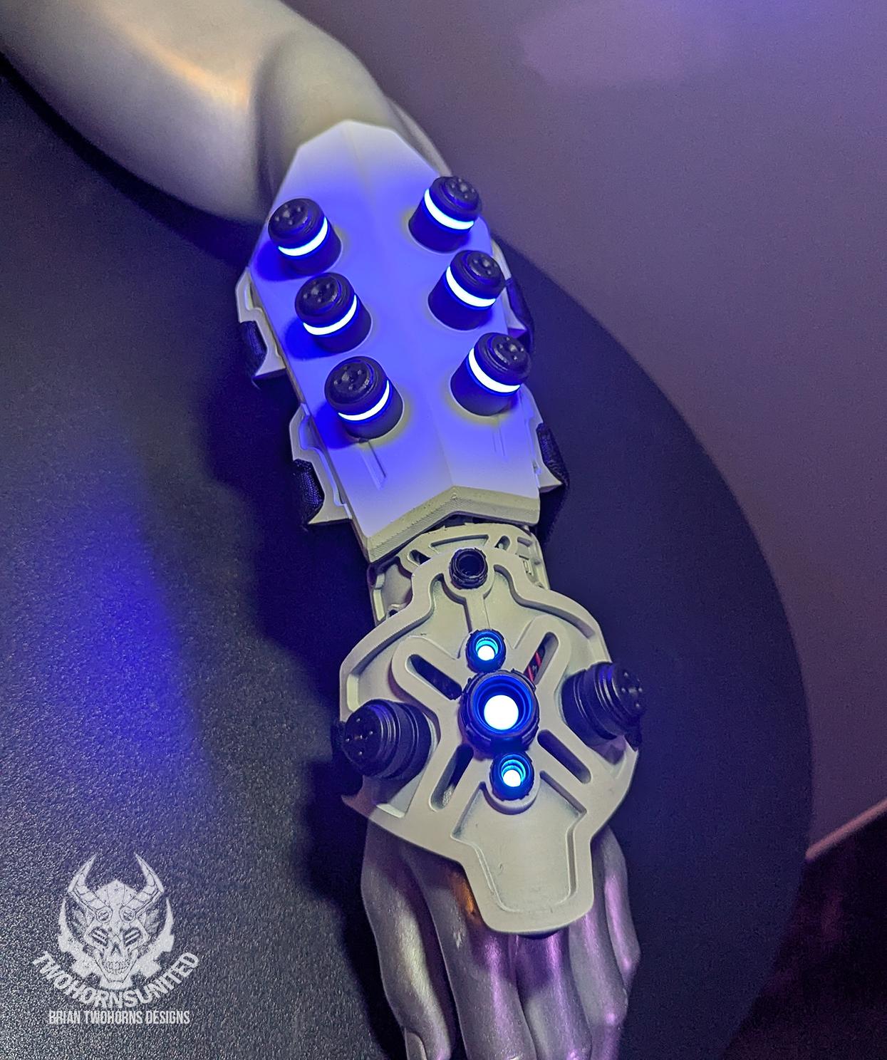 Power Node SINGLE Gauntlet - Cyberpunk Ultra Bright LED Original Design ...