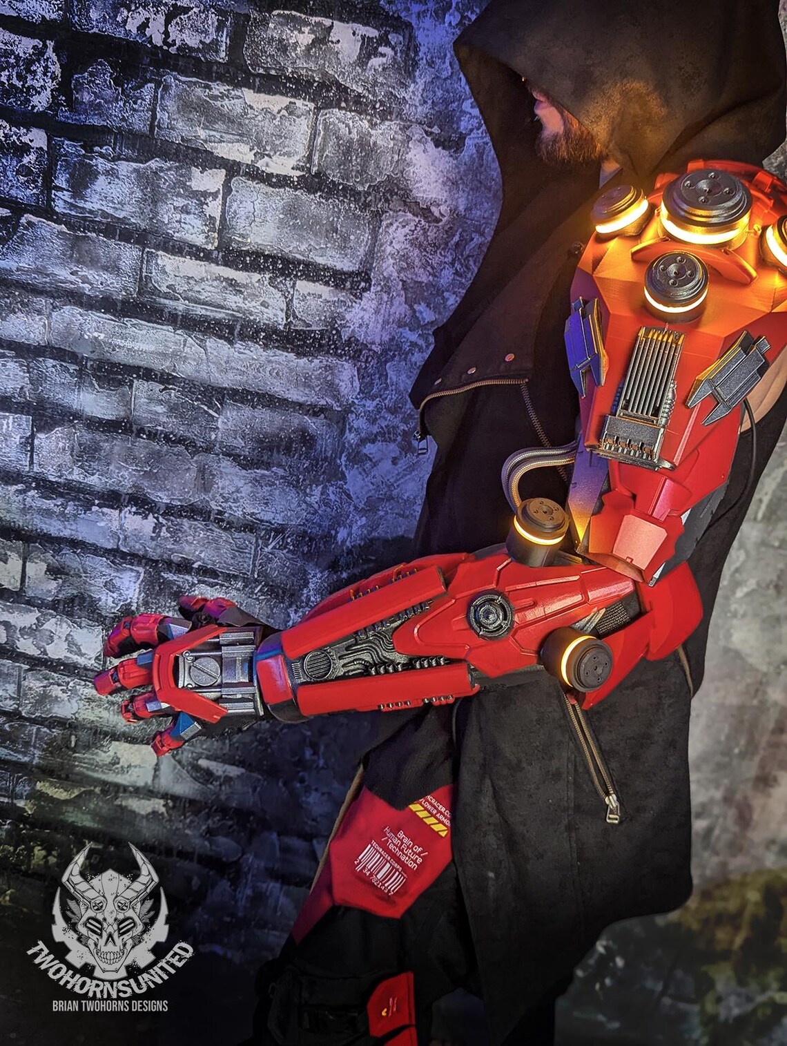 Progenitor FULL Arm Augmentation - Cyberpunk Light up LED Original ...