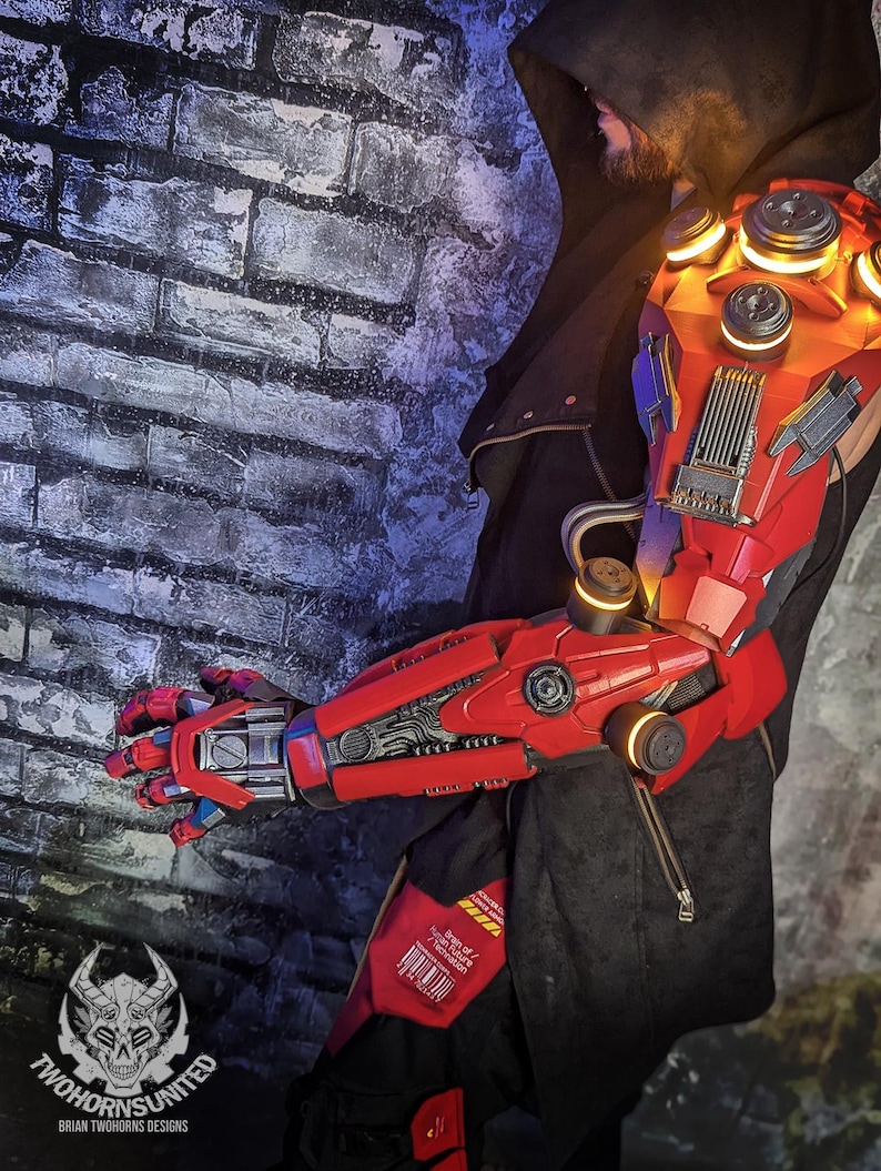 Progenitor FULL Arm Augmentation - Cyberpunk Light up LED Original ...