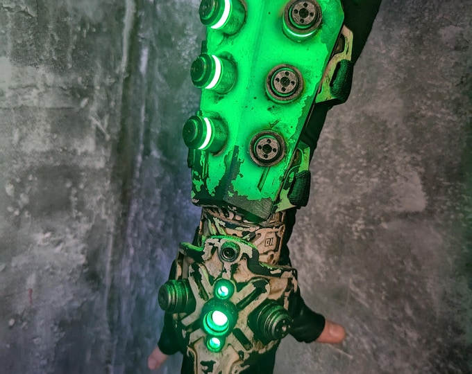 Power Node SINGLE Gauntlet - Cyberpunk Ultra Bright LED Original Design ...