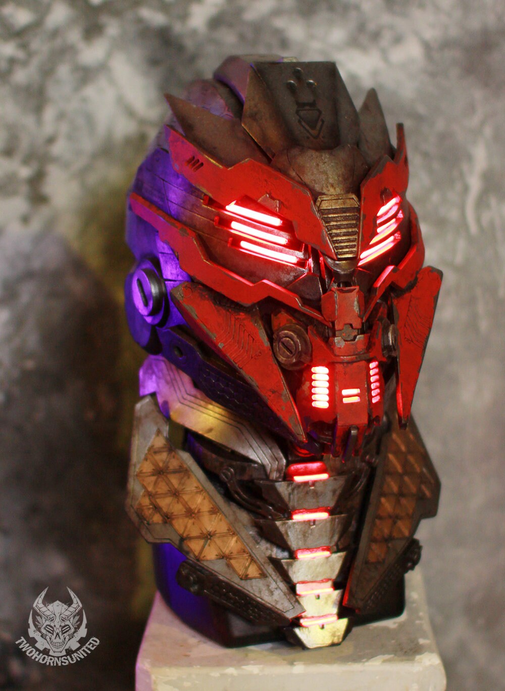 Zenith Alien Helmet Prop Original Design Wearable Art Overhead ...