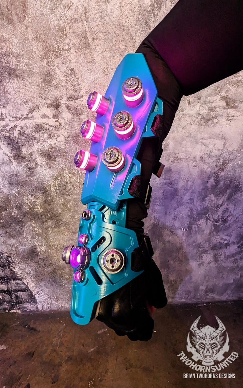 Power Node SINGLE Gauntlet - Cyberpunk Ultra Bright LED Original Design ...