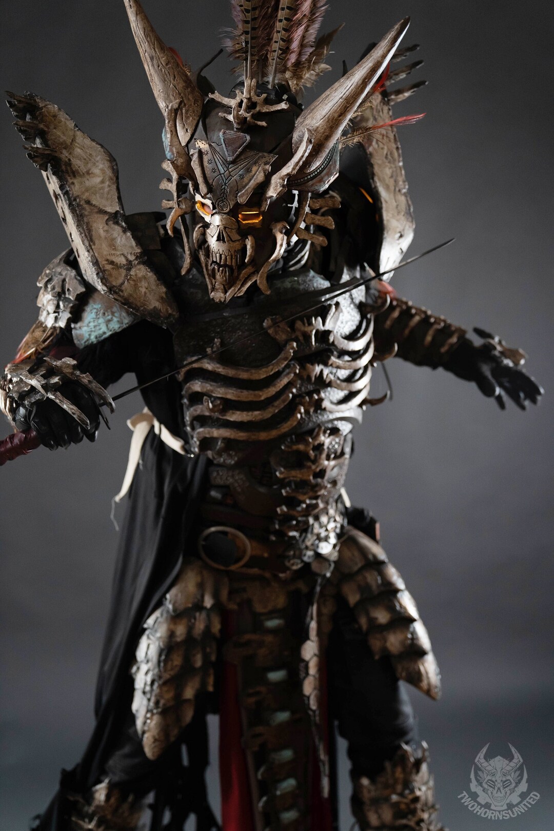 The Necro King Original Design Helmet Wearable Art Bone Armor Lord Full ...