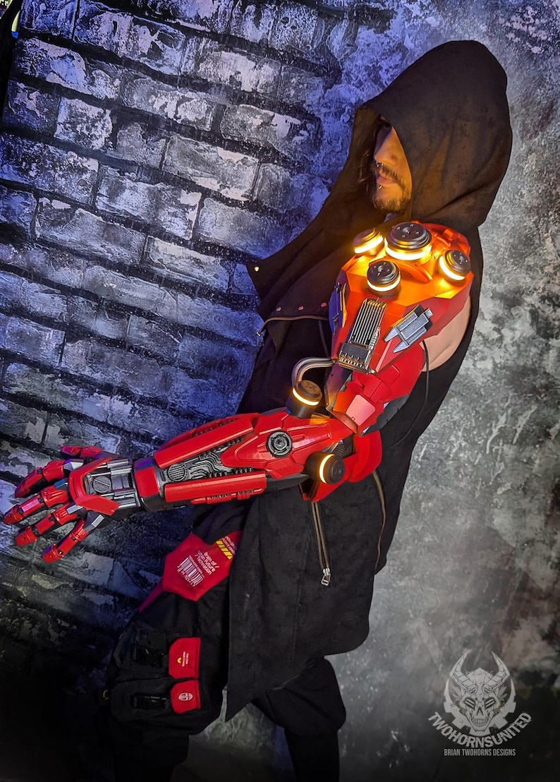 Progenitor FULL Arm Augmentation - Cyberpunk Light up LED Original ...