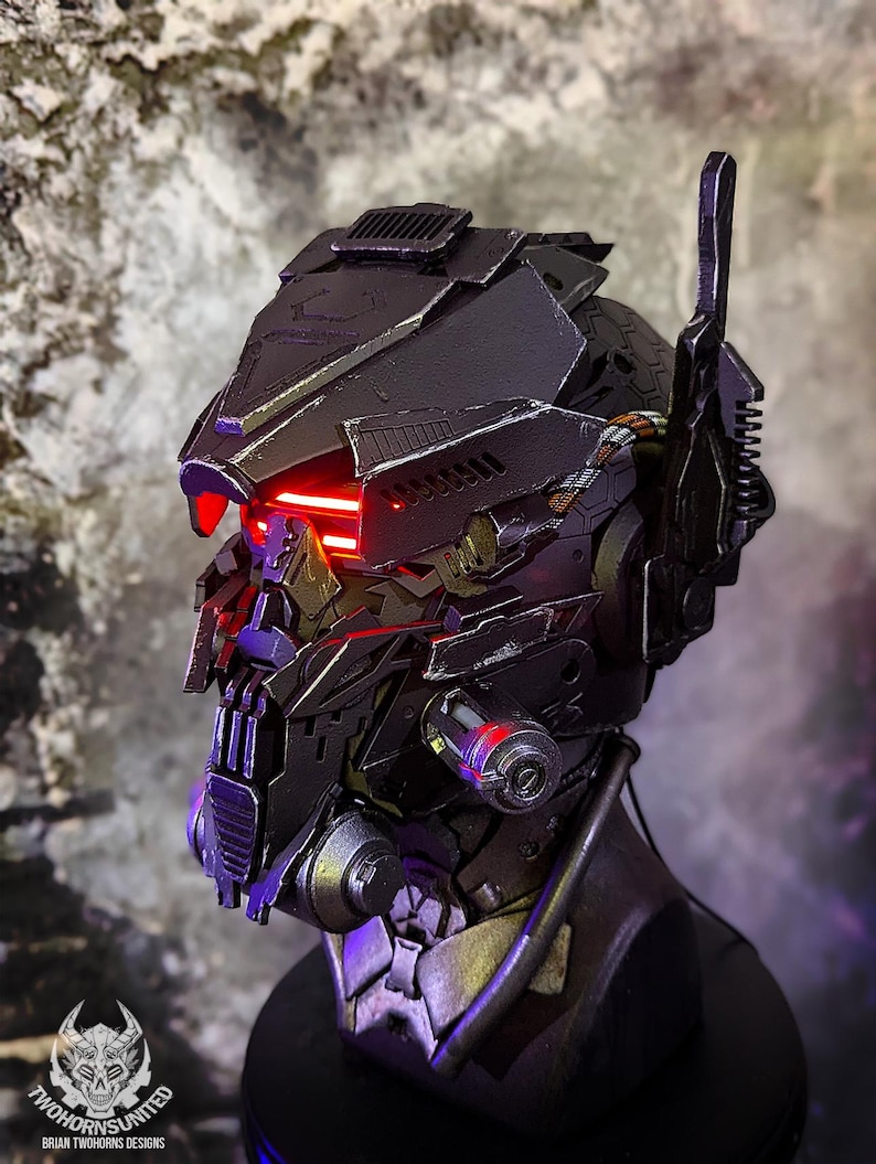 The Voidsmith Tactical Mecha Helmet Original Design Wearable Art ...