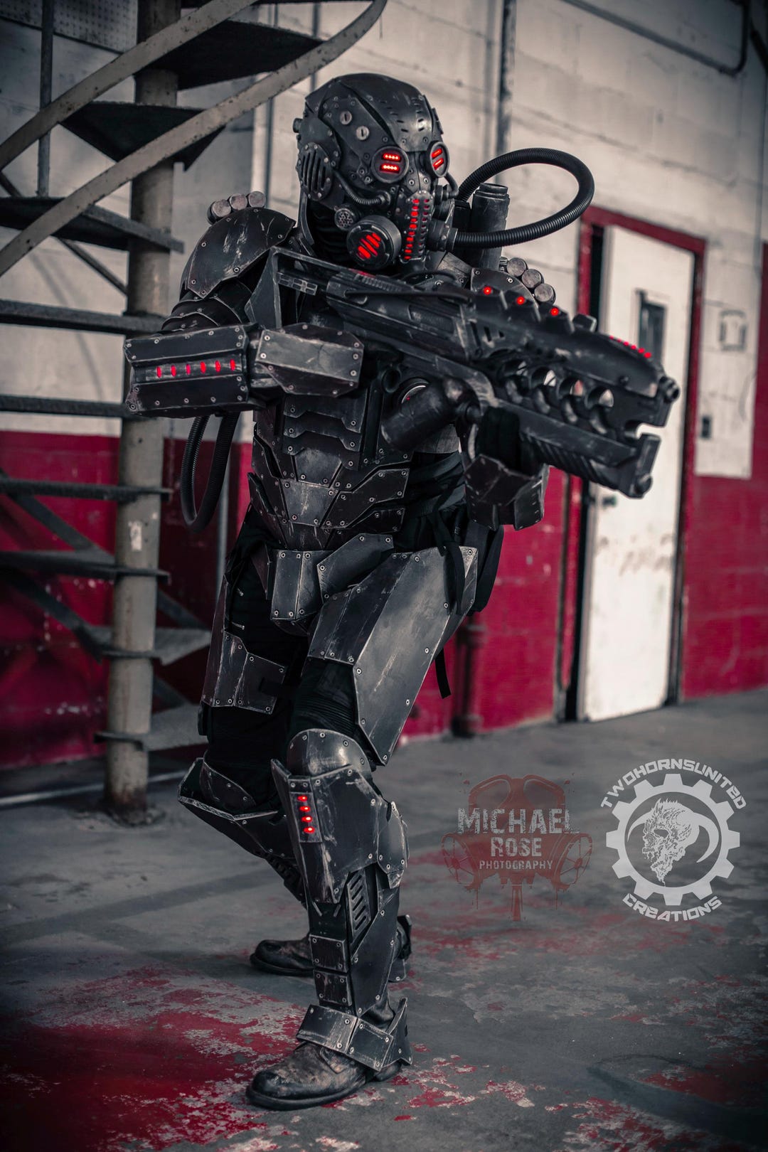 Cybertac Power Suit - Light up LED Cybernetic Glowing Full Armor Post ...