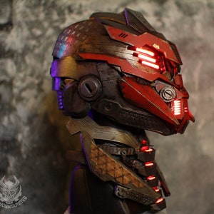 Zenith Alien Helmet Prop Original Design Wearable Art Overhead ...