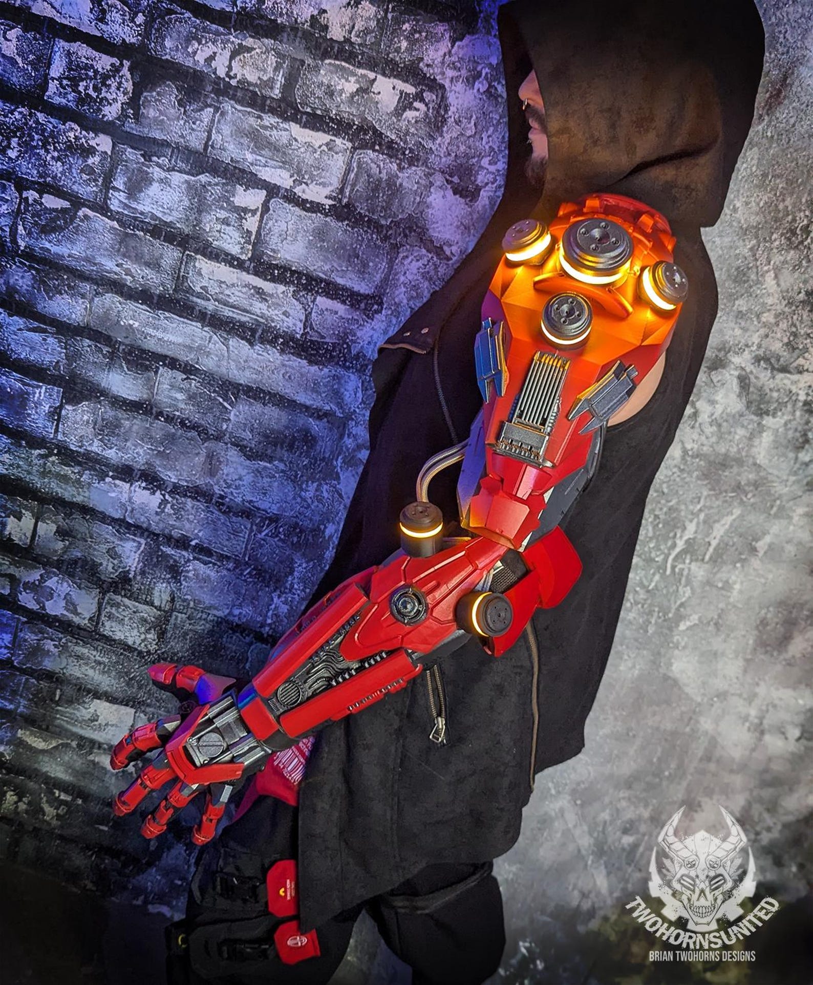 Progenitor FULL Arm Augmentation - Cyberpunk Light up LED Original ...