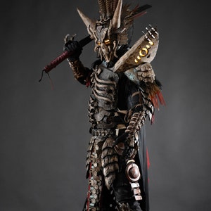 The Necro King - Original Design Helmet Wearable Art Bone Armor Lord ...