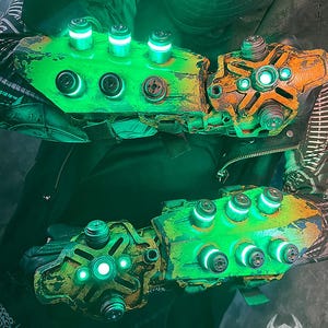 Power Node Gauntlets - Cyberpunk ULTRA BRIGHT LED Original Design ...