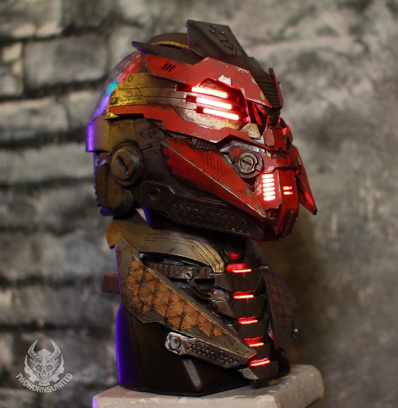 Zenith Alien Helmet Prop Original Design Wearable Art Overhead ...