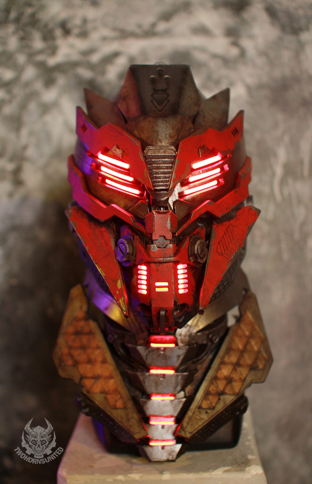 Zenith Alien Helmet Prop Original Design Wearable Art Overhead ...