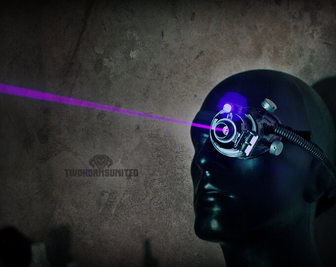 The Cybercult Laser Cyborg Eye DJ Cyberpunk Monocle With 80mw Violet ...